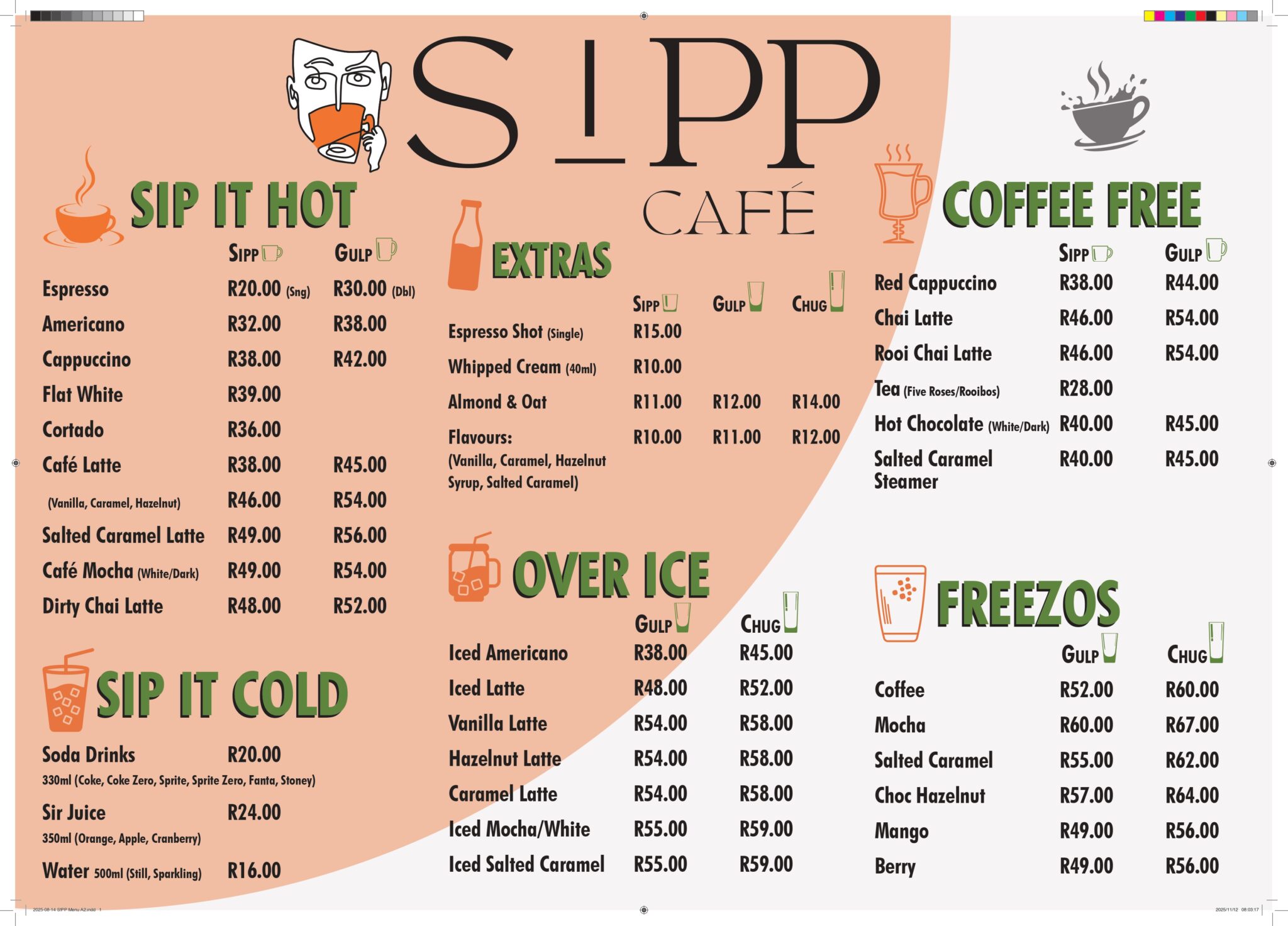 Our Menu – Fresh Coffee, Pastries & More | Sipp Cafe
